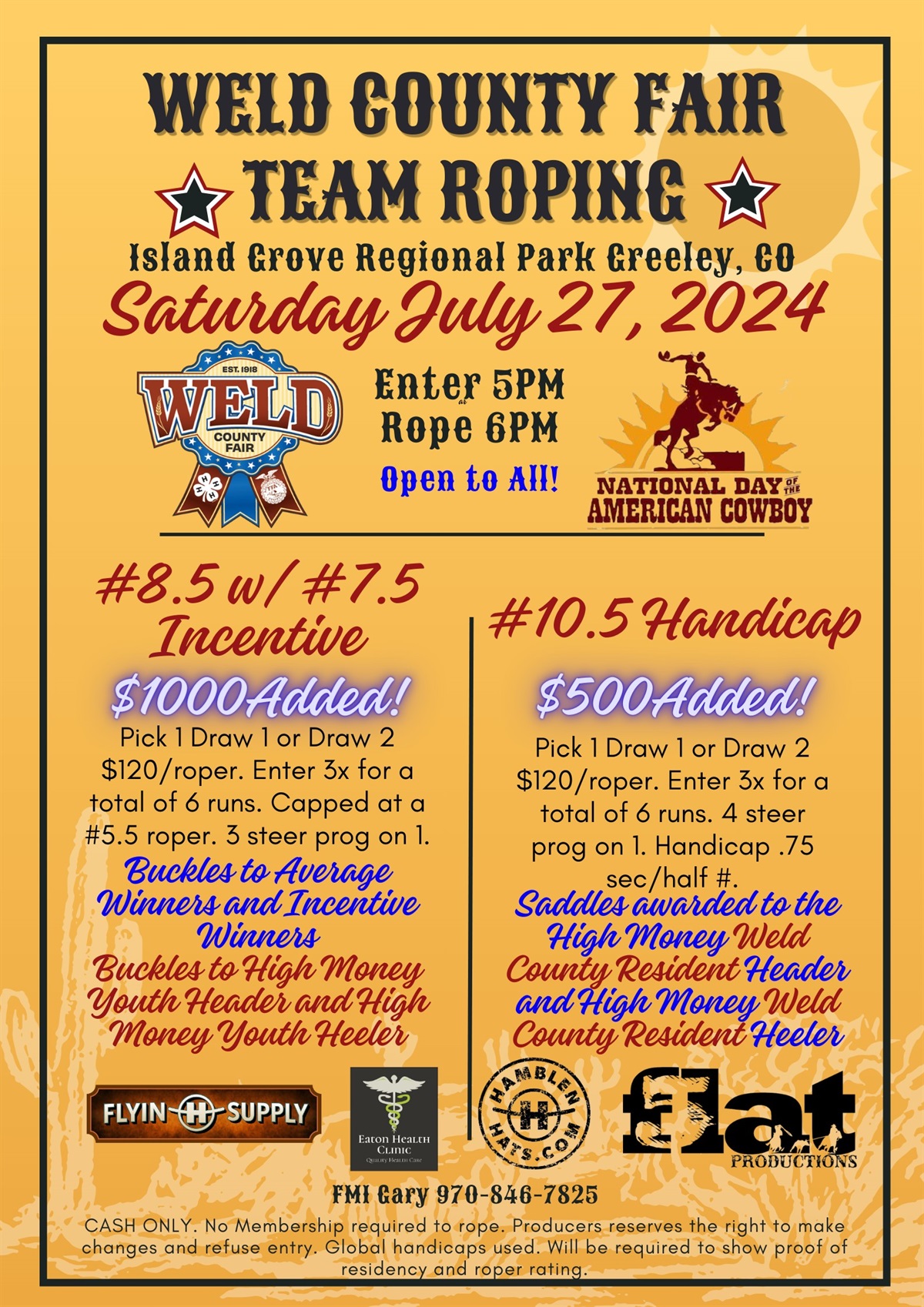 Team Roping Weld County Fair